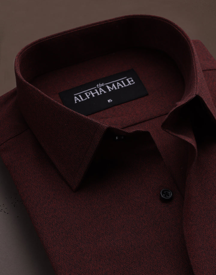 Textured in Maroon – The Alpha Male
