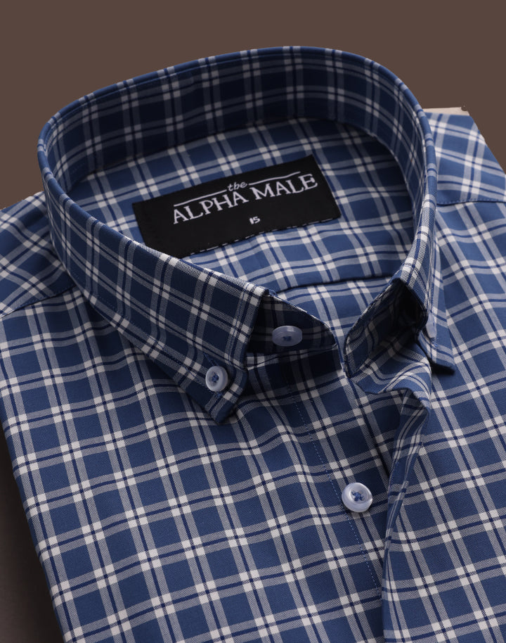 Tartan Blue Checks – The Alpha Male