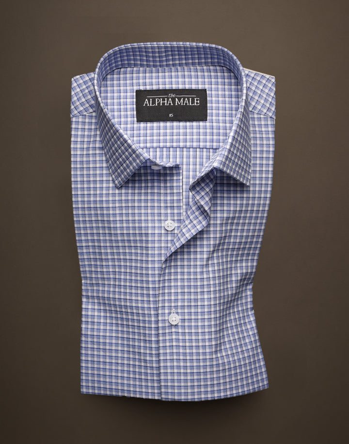 Mini Checkered in Blue – The Alpha Male