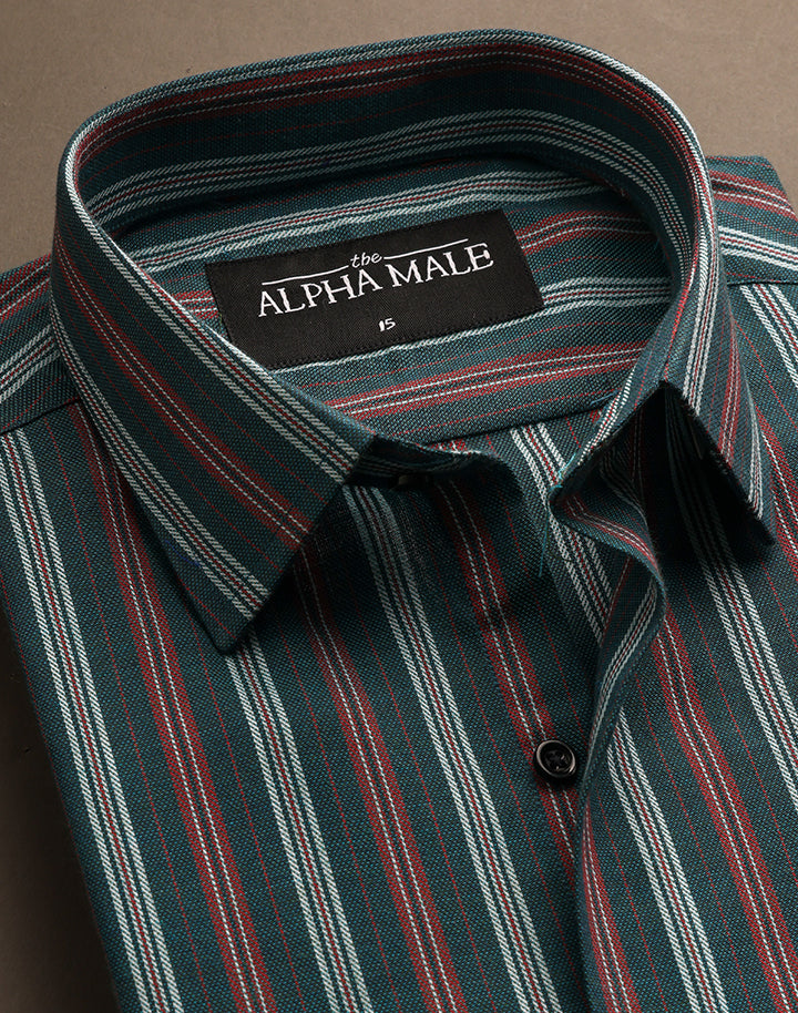 Green & Red Broad Stripes – The Alpha Male