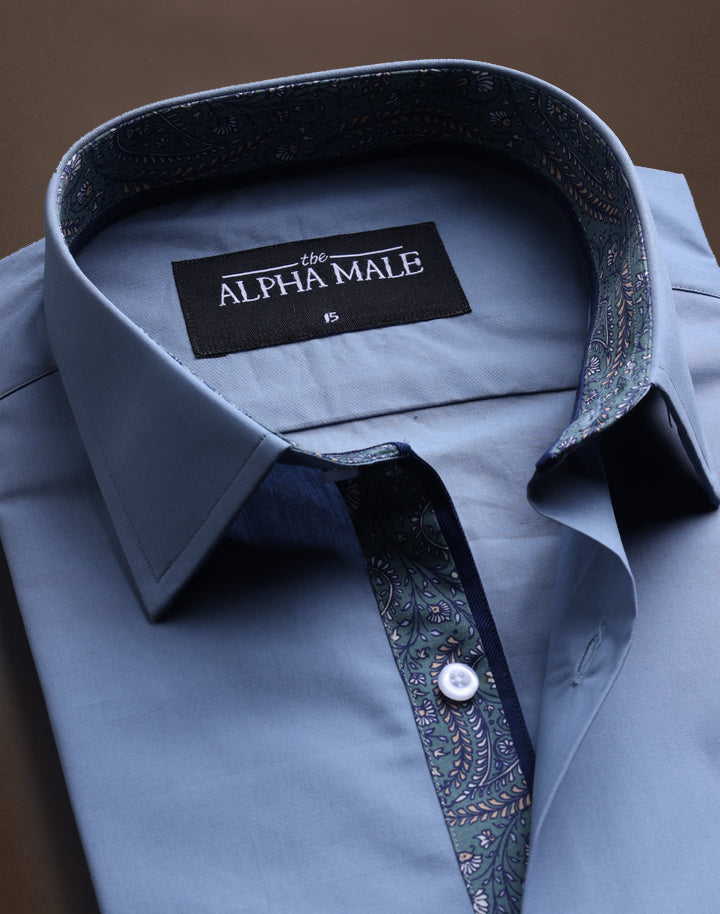 Persian Blue with Contrasting Inlay – The Alpha Male
