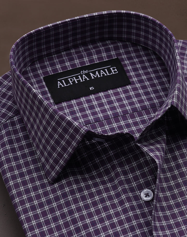 Purple Checkered – The Alpha Male