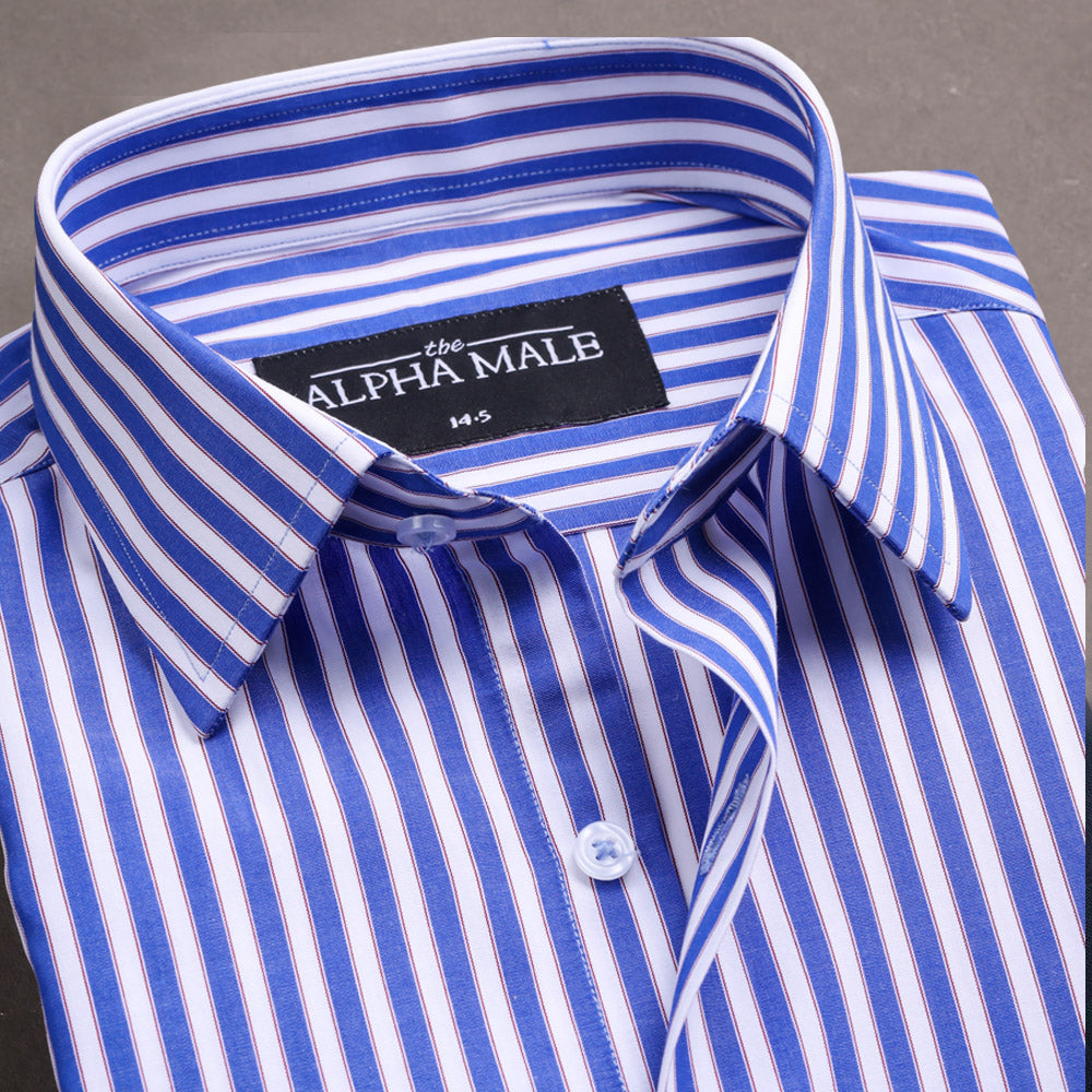 Oxford Blue Stripes – The Alpha Male